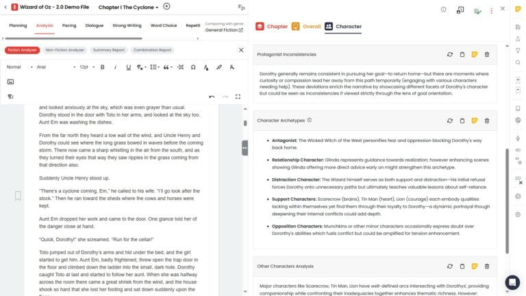 AutoCrit Story Analyzer - Book Editing AI & Manuscript Analysis ...